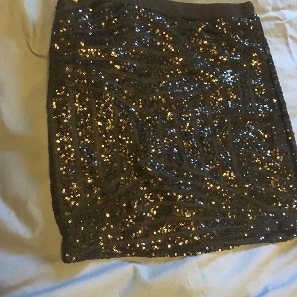 Skirts | Black Sequin Matching Set | Poshmark